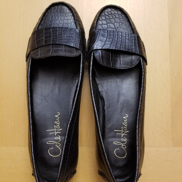 Cole Haan | Shoes | Cole Haan Croc Flats | Poshmark
